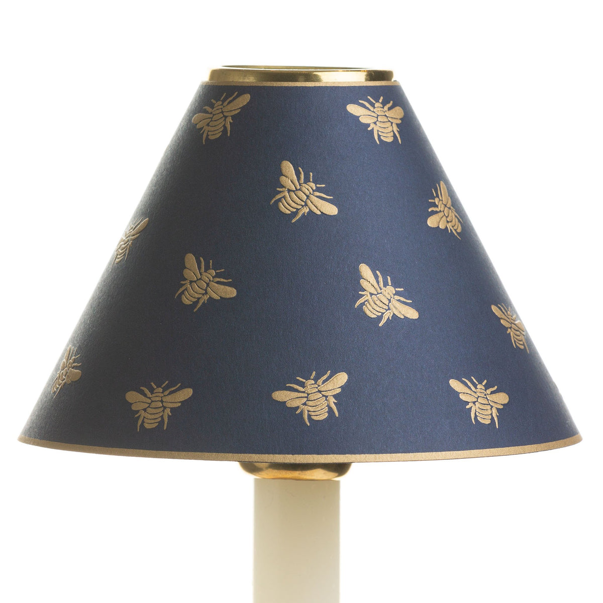 Gold Embossed Bees Dark Blue – Frolic Lighting